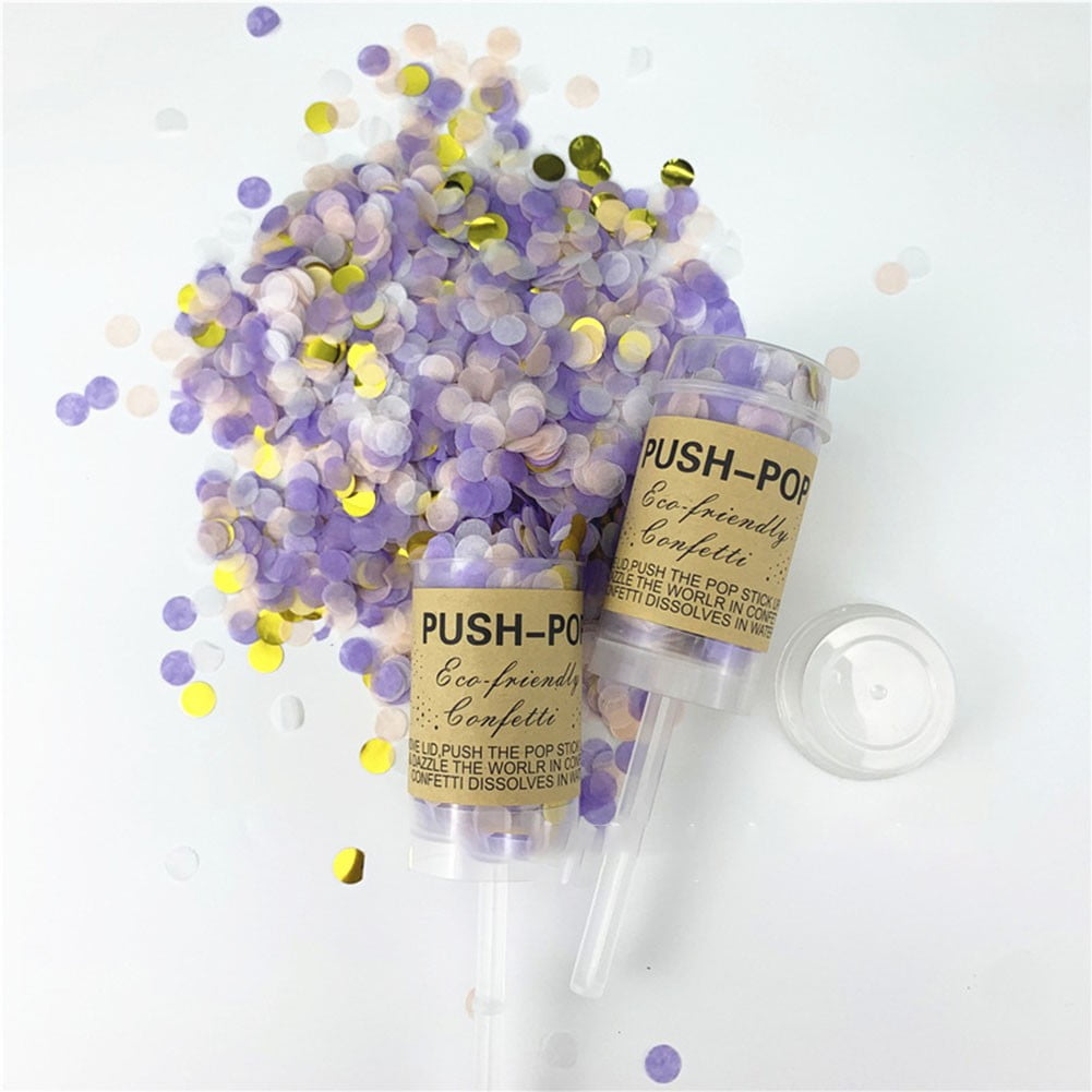 Haimni 4Pcs Tuile Fireworks Wedding Supply Party Rainbow Paper Crumbs ...