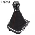 Haimni 5/6 Speed Gear Shift Knob Gaiter Boot Cover Frame For Golf 5 6 ...