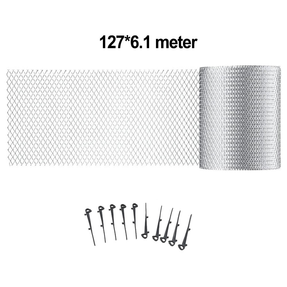 Haimni 6.1M Mesh Aluminum Gutter Guard Covers Anti-Falling Net Screen ...