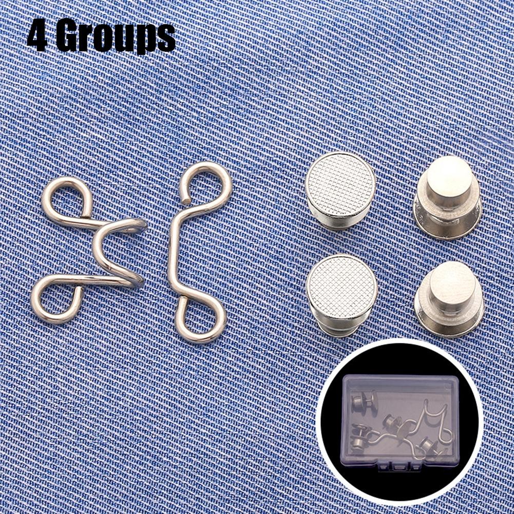 Haimni Adjustable Button Detachable Metal Buttons Free-Sewing Waist ...
