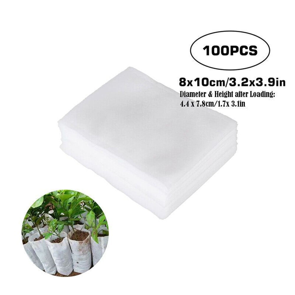 Haimni Biodegradable Nonwoven Fabric Nursery Plant Grow Bags Seedling ...