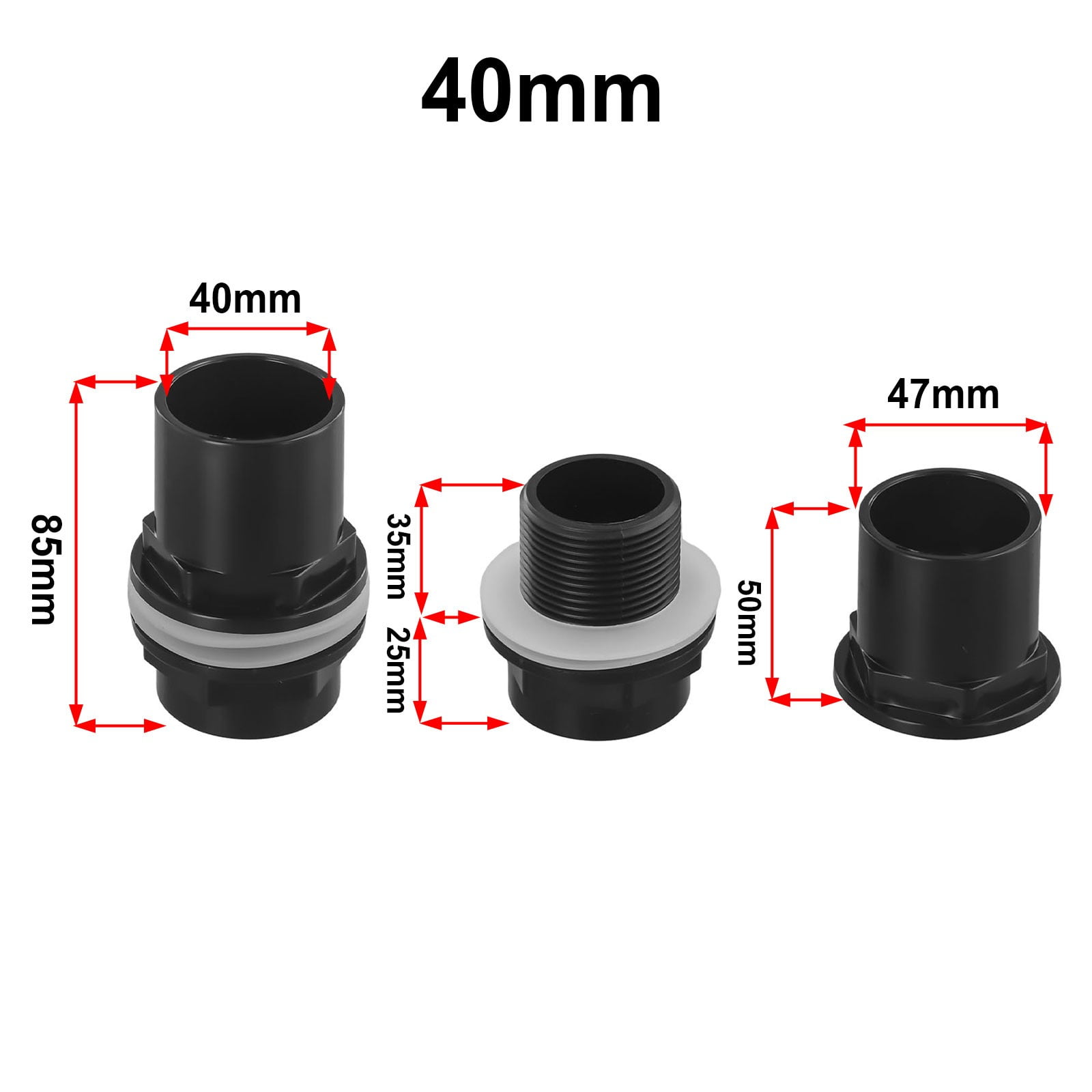 Haimni Brand New Tank Connector Joint Replacement Threaded Tank ...