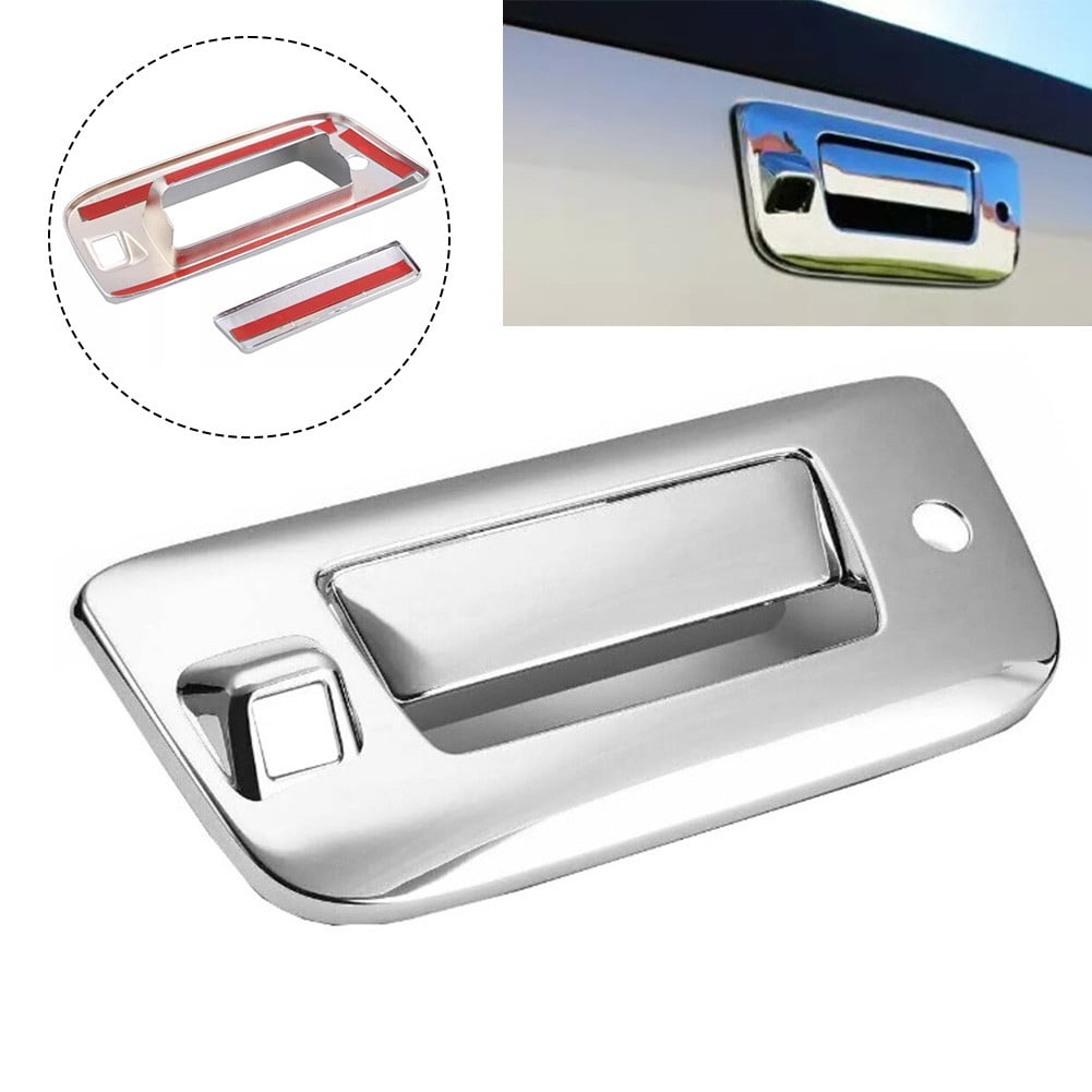 Haimni Chrome Tailgate Handle Cover Key Camera Hole For Silverado 07-13 ...