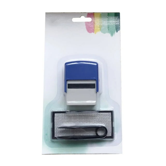 Haimni Diy Rubber Stamp Kit Automatic Inking Of Numeric Alphabet ...