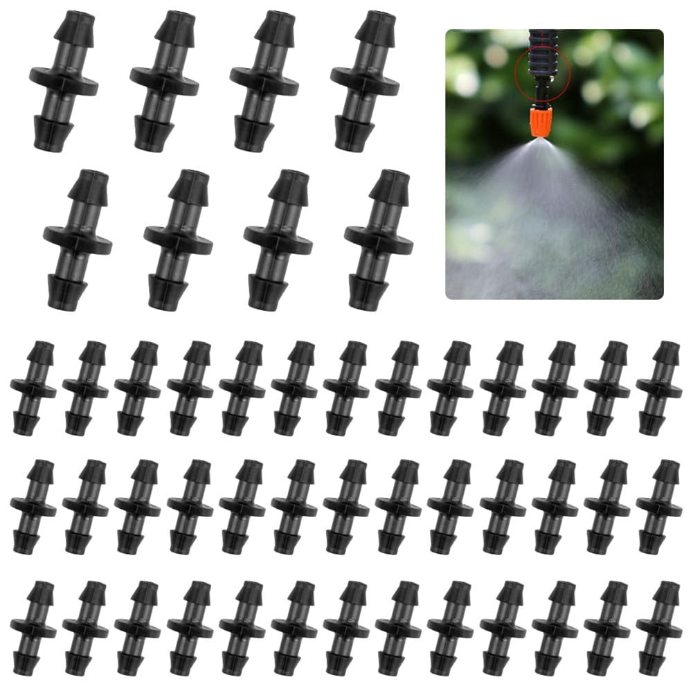 Haimni Drip Irrigation Barbed Connector Drip Irrigation Joint Straight ...
