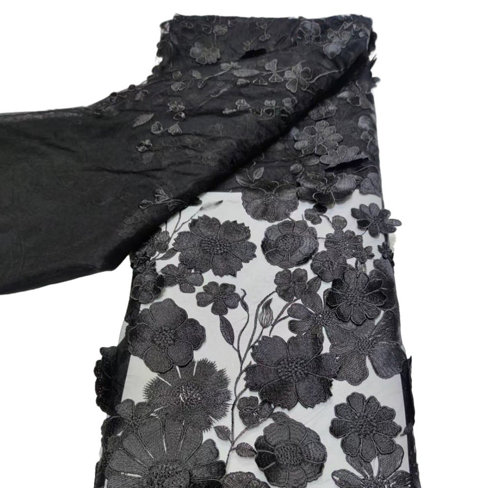 Haimni Embroidered Lace Fabric Fabric Network Gauze Embroidered ...