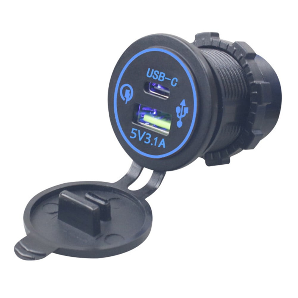 Haimni High Current Dual Port Car Charger With Can Support Type-C+ For ...