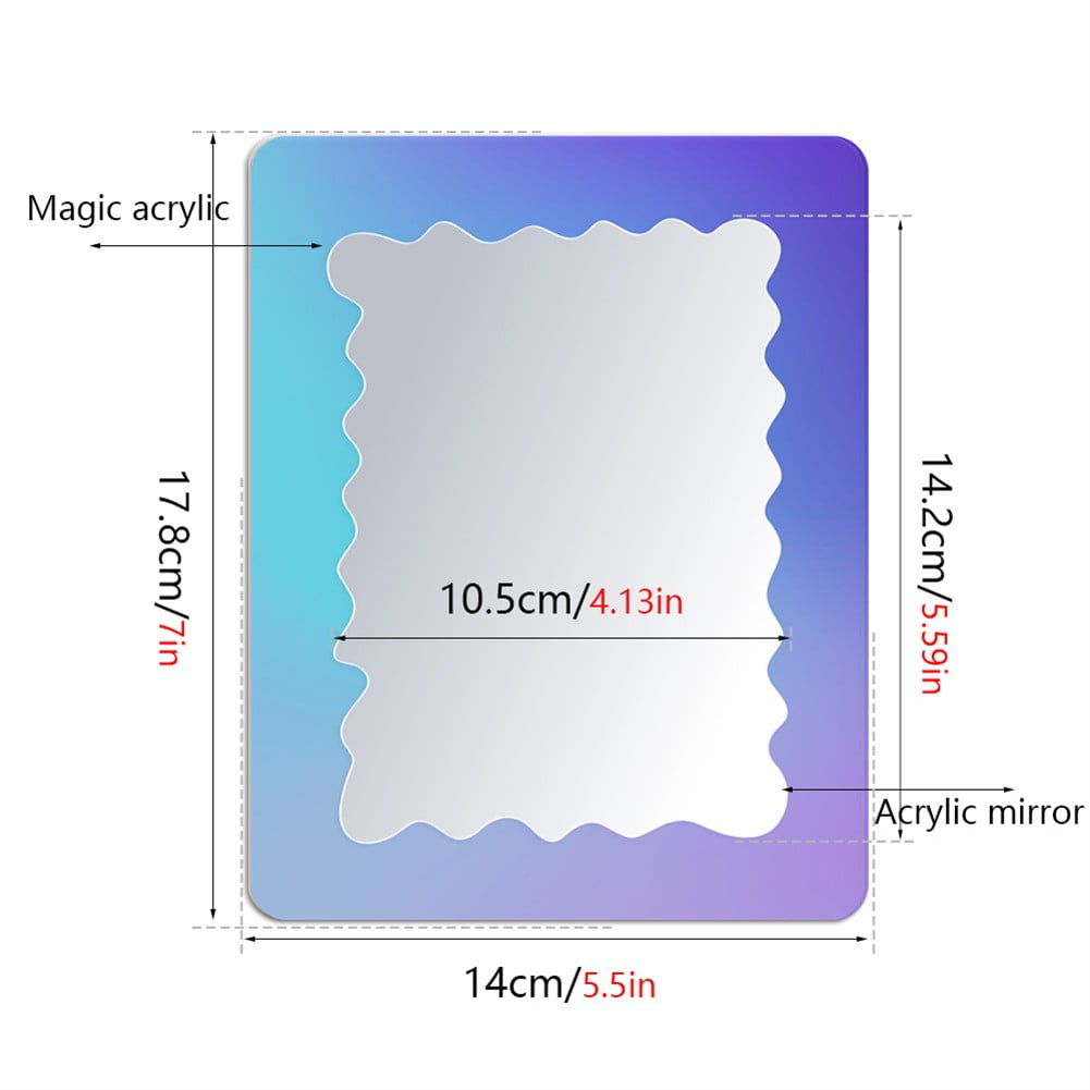 Haimni High Quality Magnetic Locker Mirror Portable Rectangular Hanging ...