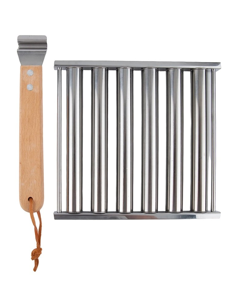 Haimni Hot Dog Rack Removable Stainless Steel Grill Sausage Rack ...