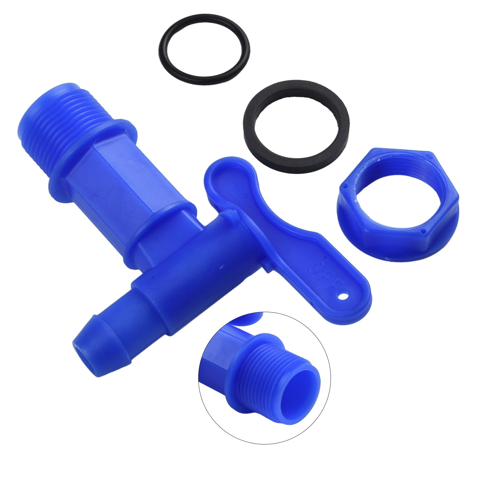 Haimni Ibc Faucet Replacement Connector Valves Plastic Water Butt Tap ...