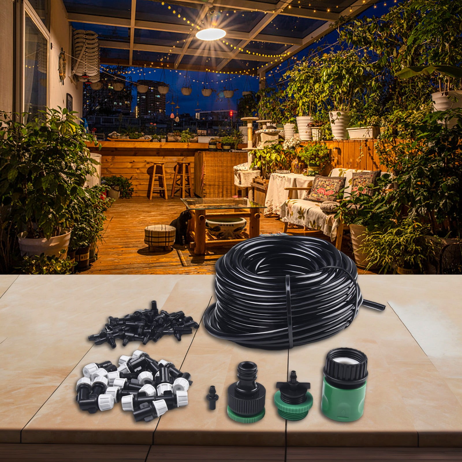 Haimni Irrigation System Garden Tools Drip Watering Kits Automatic ...