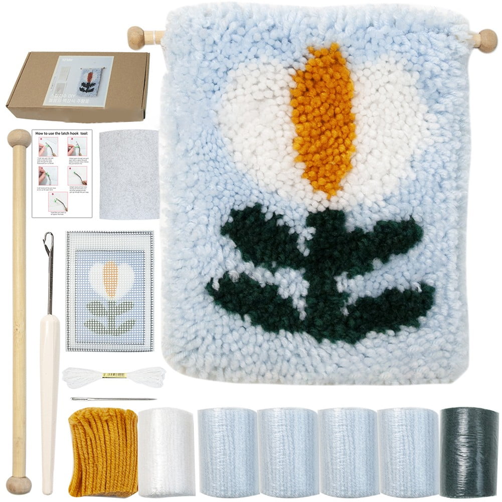 Haimni Latch Hook Kit Tapestry Diy Kit With Pattern For Adult And ...