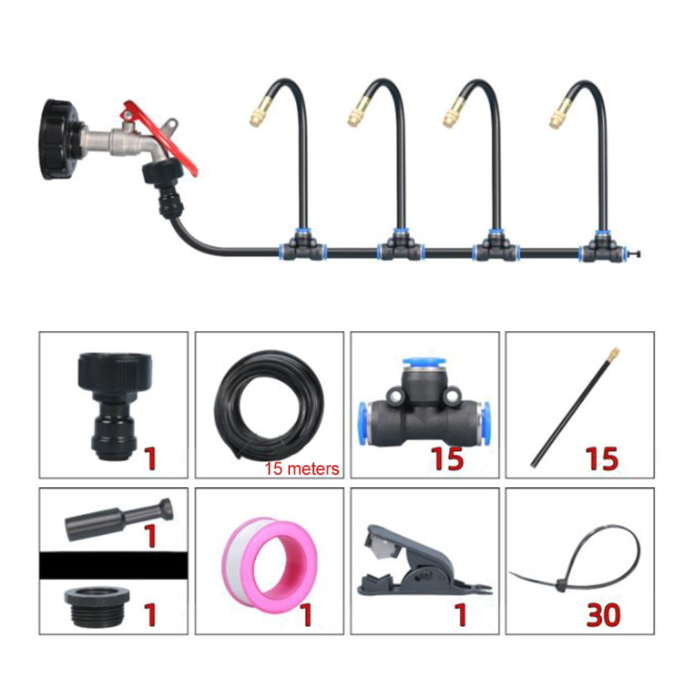 Haimni Misting Sprinkler System: Regulate Watering And Cooling Of Your ...
