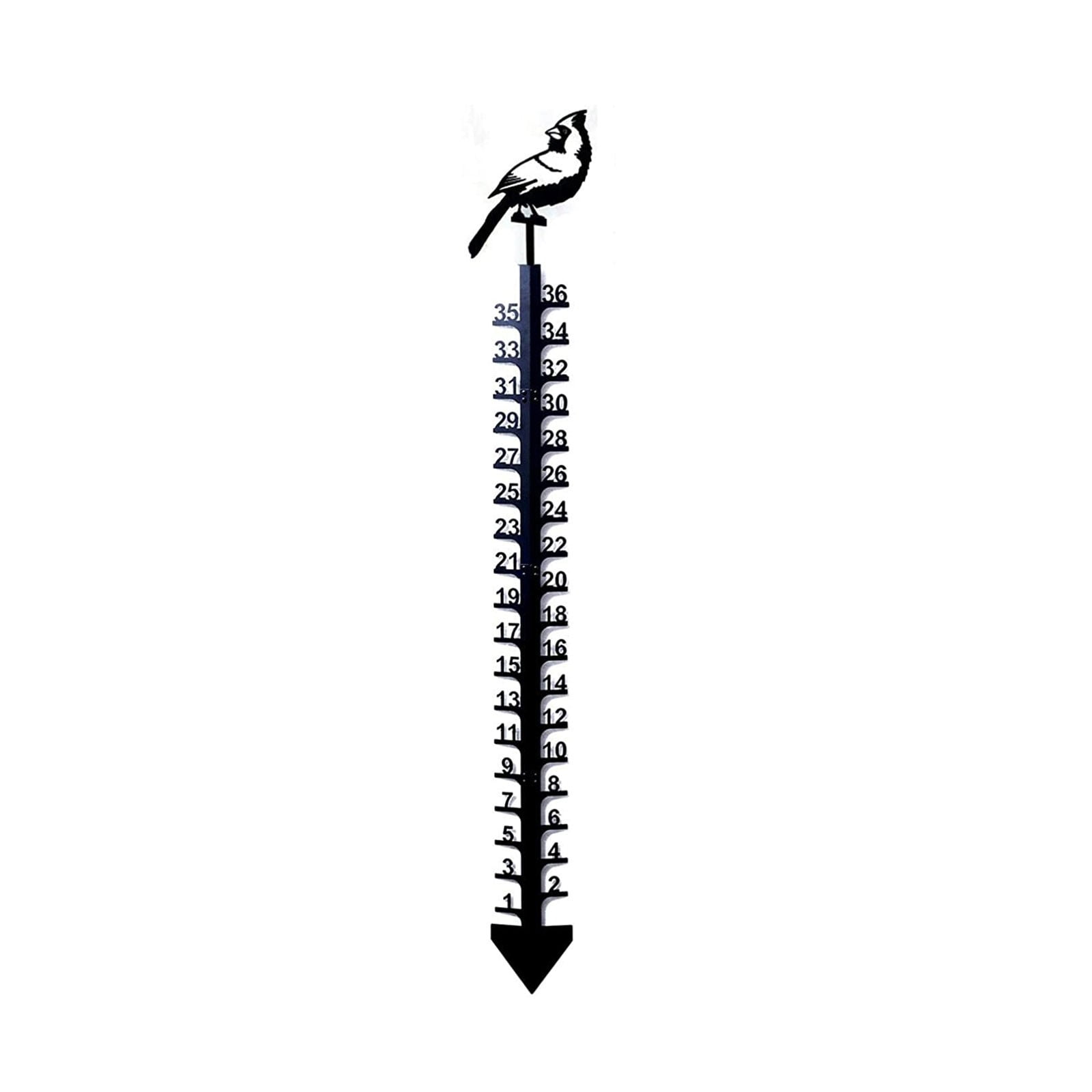 Haimni Outdoor Metal Snow Gauge With Snowman Design For Accurate ...