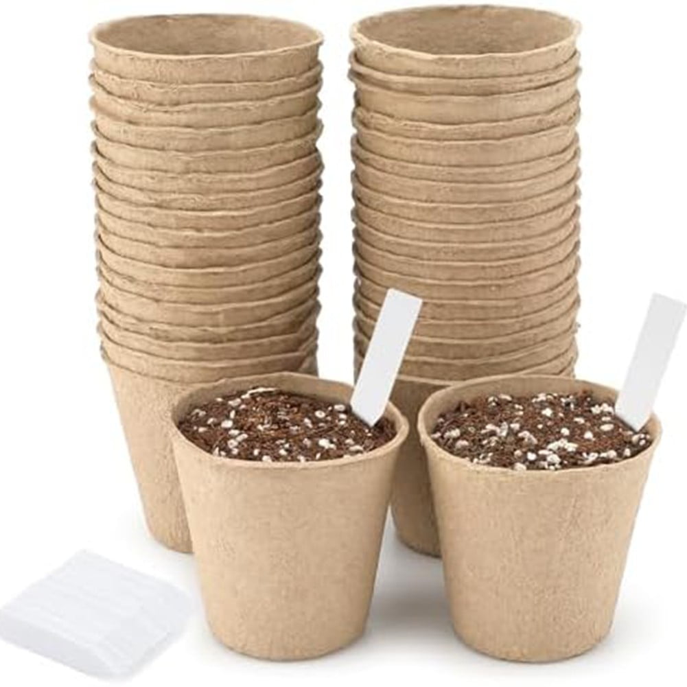 Haimni Paper Pulp Germination Pot Biodegradable Cultivation Pot Garden ...