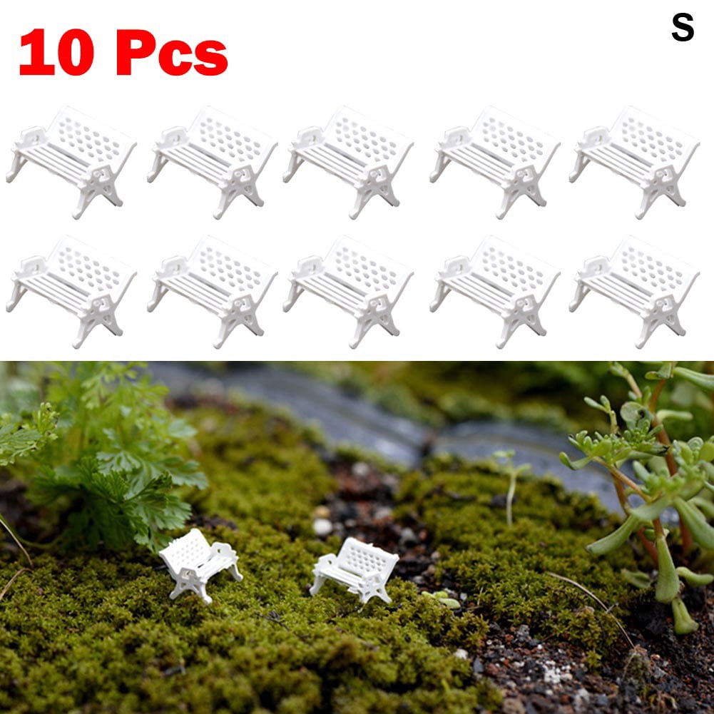 Haimni Plastic Mini Park Chairs Set Of 10 Or 100 For Craft Projects And ...