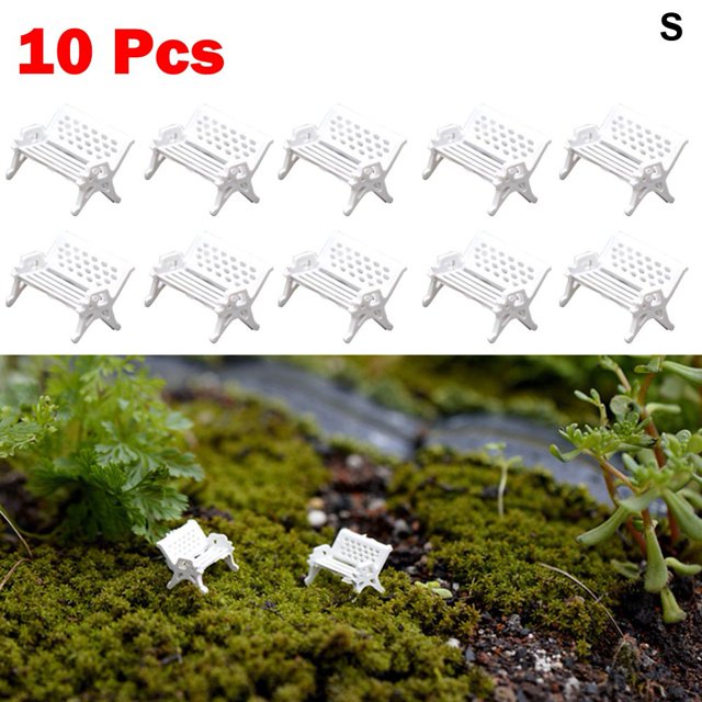 Haimni Plastic Mini Park Chairs Set Of 10 Or 100 For Craft Projects And ...