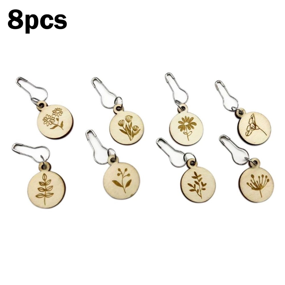 Haimni Premium Wooden Stitch Markers For Knitting And Crocheting ...