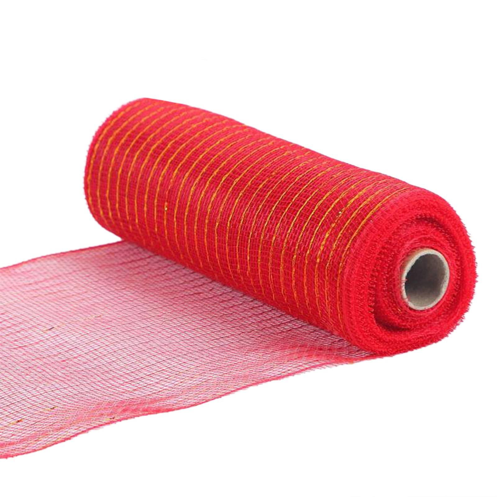 Haimni Red Ribbon Christmas Tree Ribbon Diy Ribbon Bows Decor Mesh 10 ...