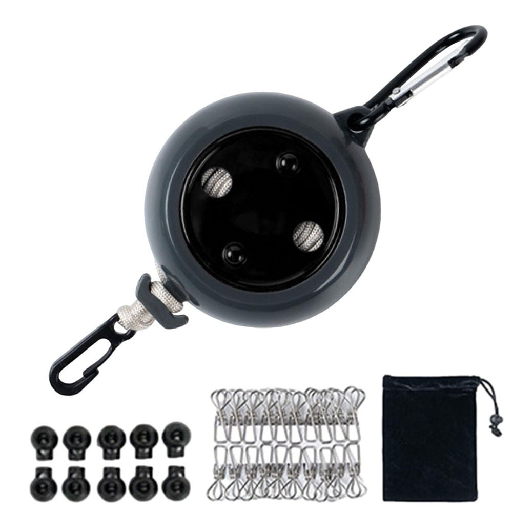 Haimni Retractable 32 Feet Heavy Duty Clothesline with Fixing Clip for ...