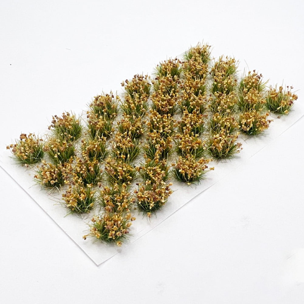Haimni Self-Adhesive Static Grass Tufts Miniature Scenery Wildflowers ...