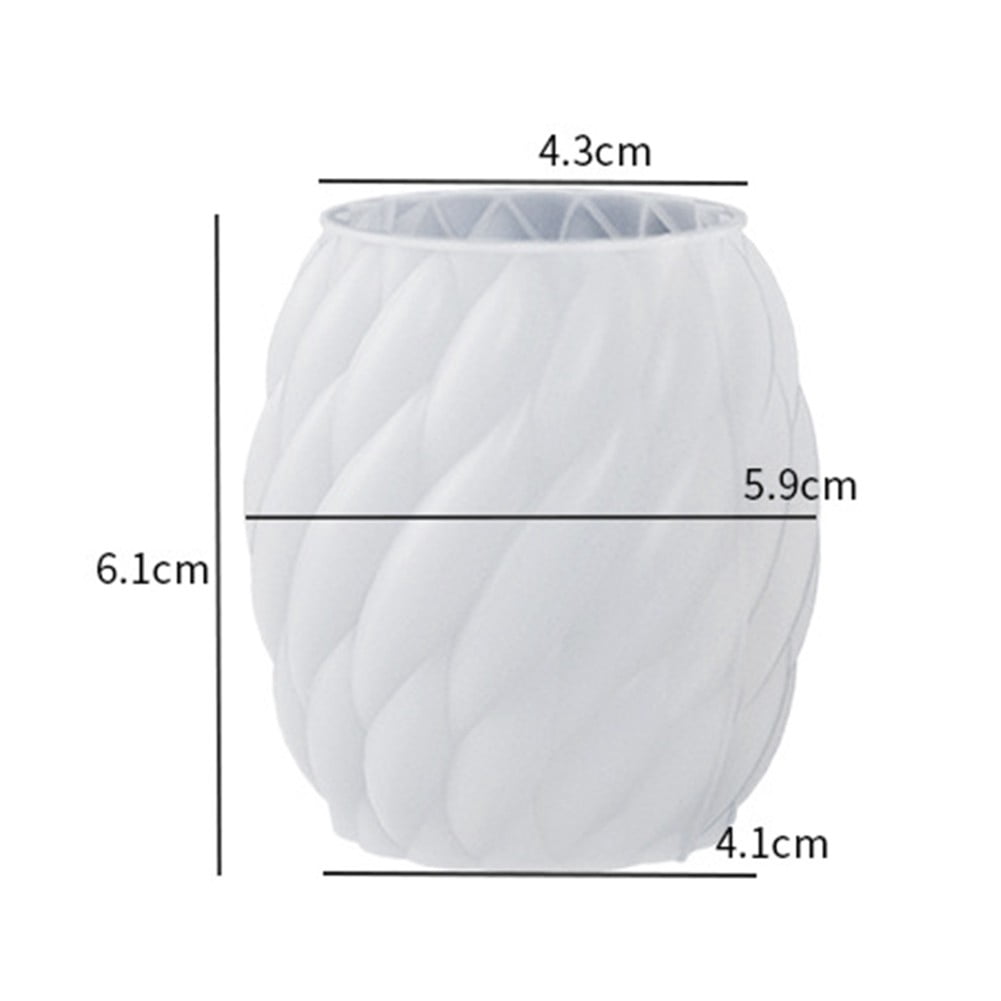 Haimni Spiral Wave Silicone Candle Mold Diy Scented Candles Plaster ...
