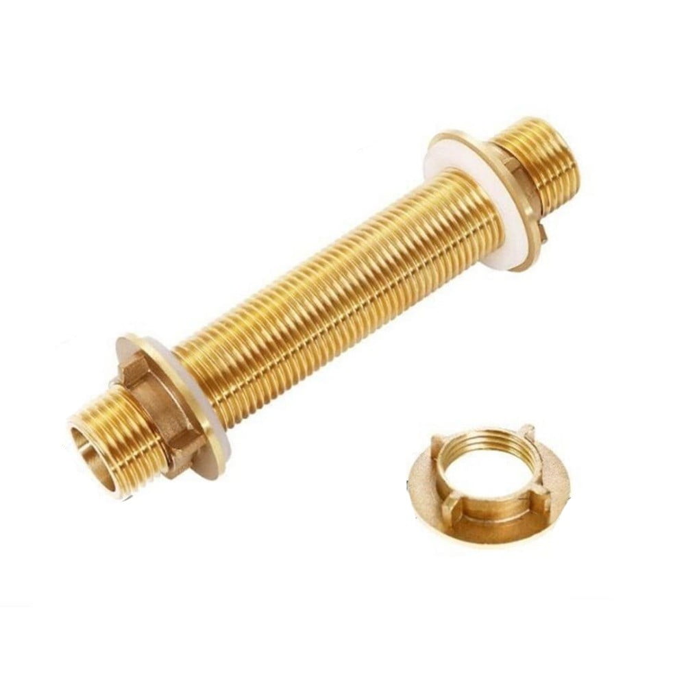 Haimni Water Tank Connector Brass G1/2 Tank Feedthrough For Water Tank ...