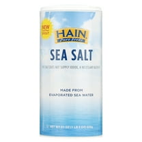 Hain Pure Foods Kosher Iodized Sea Salt, 21 oz - Free of Artificial ...