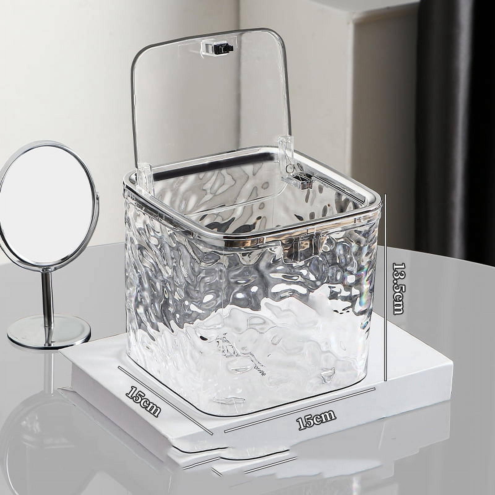 Hair Accessories Organizer Acrylic Storage Box Clear Hair Tie Organizer ...