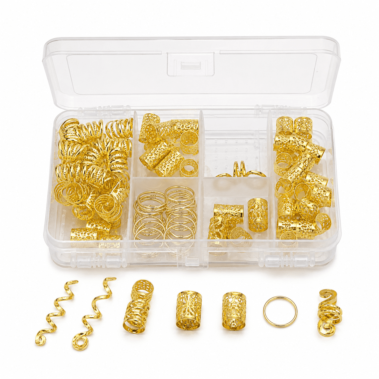Hair Accessories Loc Hair Jewelry for Women Braids 47 PCS - Gold ...