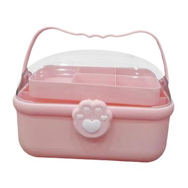 Multipurpose Storage Container Hair Accessories Organizer Lockable Cute ...