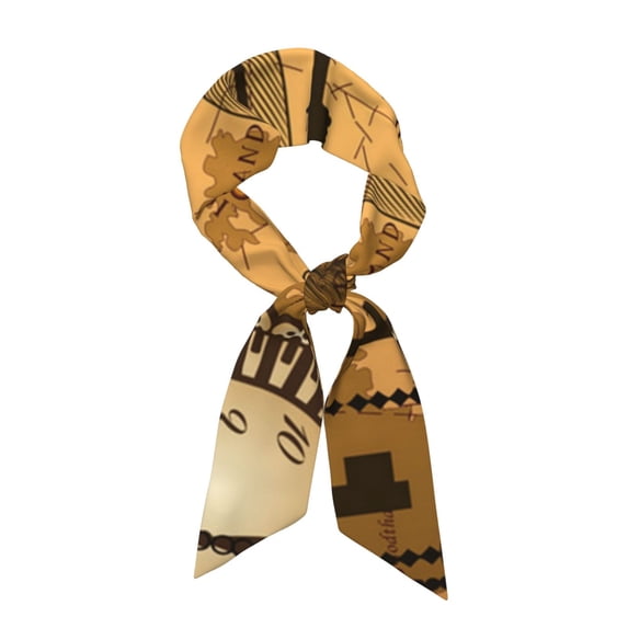 Hair Bandanas Scarf For Women Fashion Neck Silk Feeling Satin Head ...