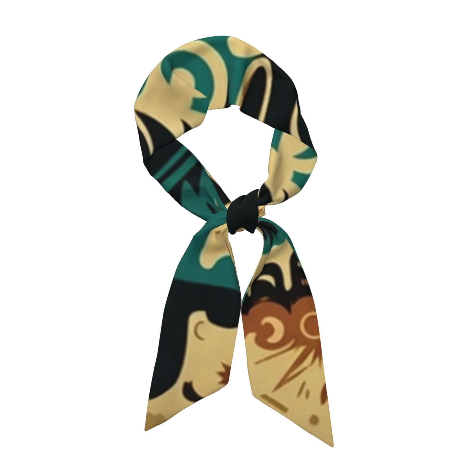 Hair Bandanas Scarf For Women Fashion Neck Silk Feeling Satin Head ...