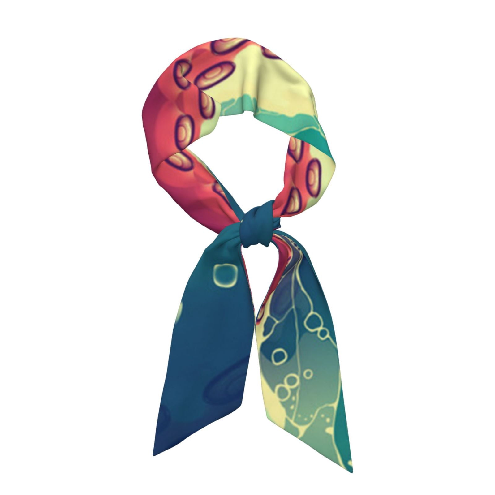 Hair Bandanas Scarf For Women Fashion Neck Silk Feeling Satin Head ...