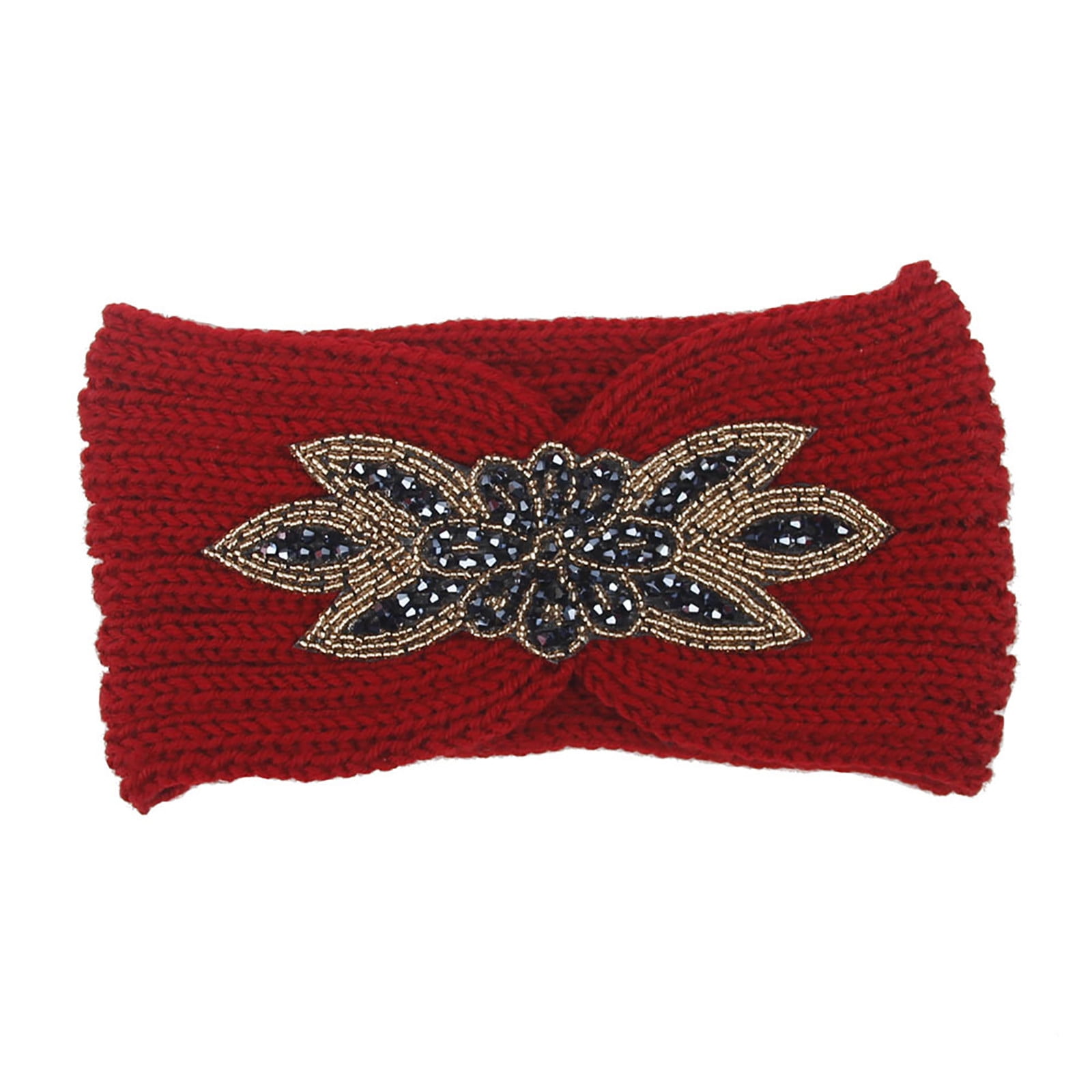 Hair Bands For Women's Hair Women's Retro Maple Leaf Solid Hair Circle ...