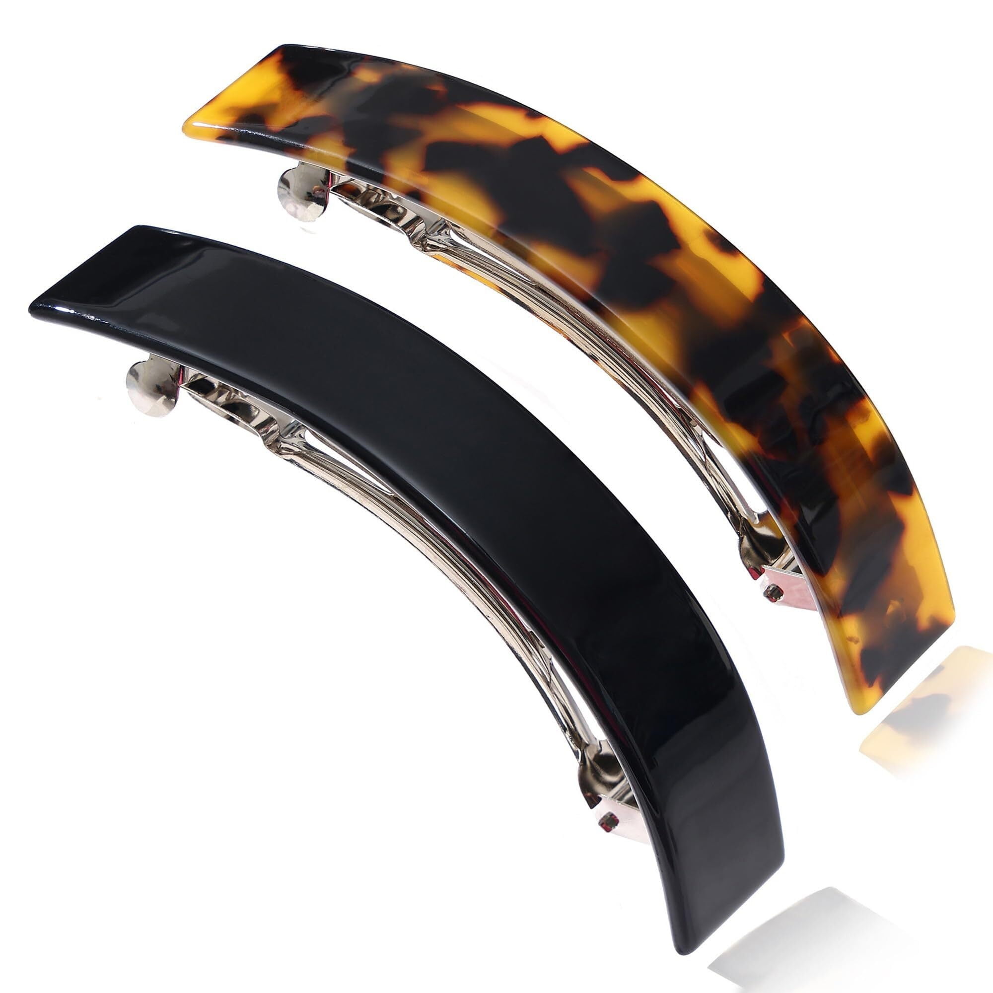 Hair Barrettes for Women Large French Barrette Hair Clips Tortoise ...