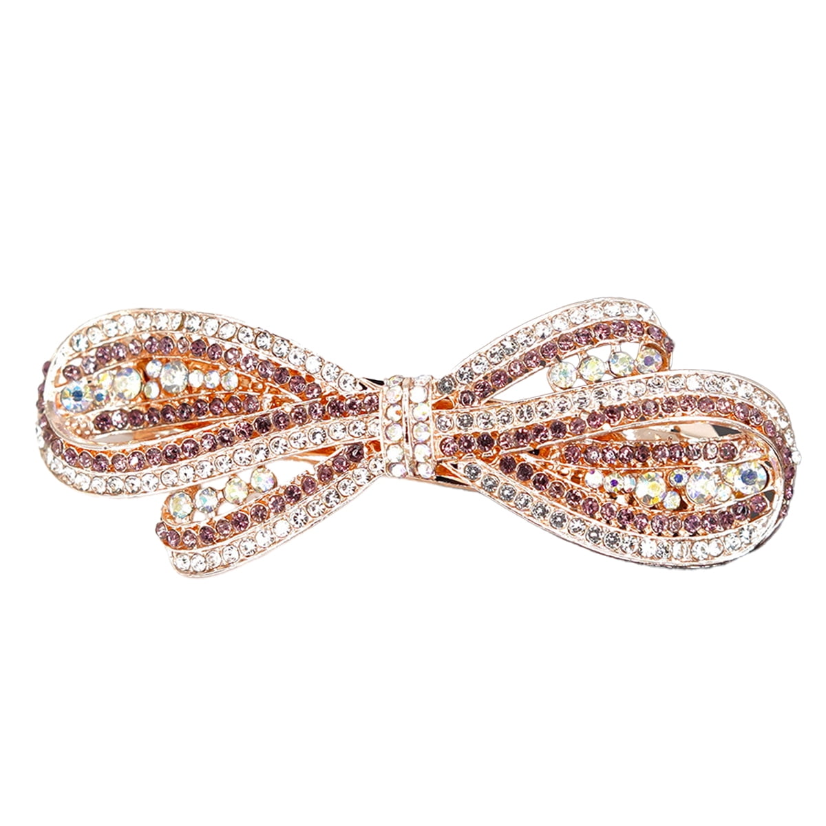 Hair Barrettes for Women, Rhinestone Hair Clips Crystal Leaf French ...