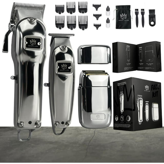 Hair and Beard Fade Kit by Royal Clips | Clippers, Trimmer and Foil ...