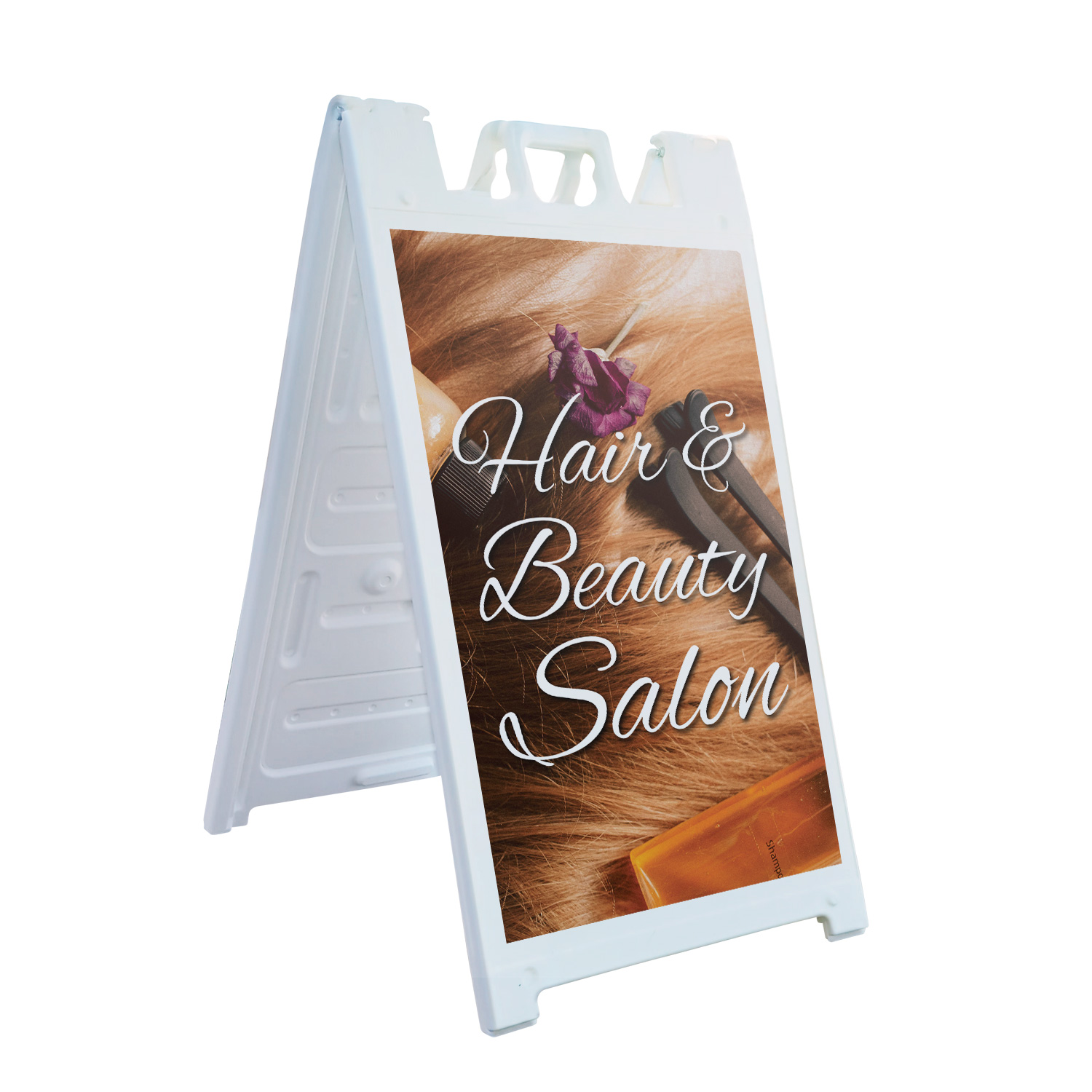 Hair & Beauty Salon 24" x 36" Double Sided A-Frame Sidewalk Sign ...