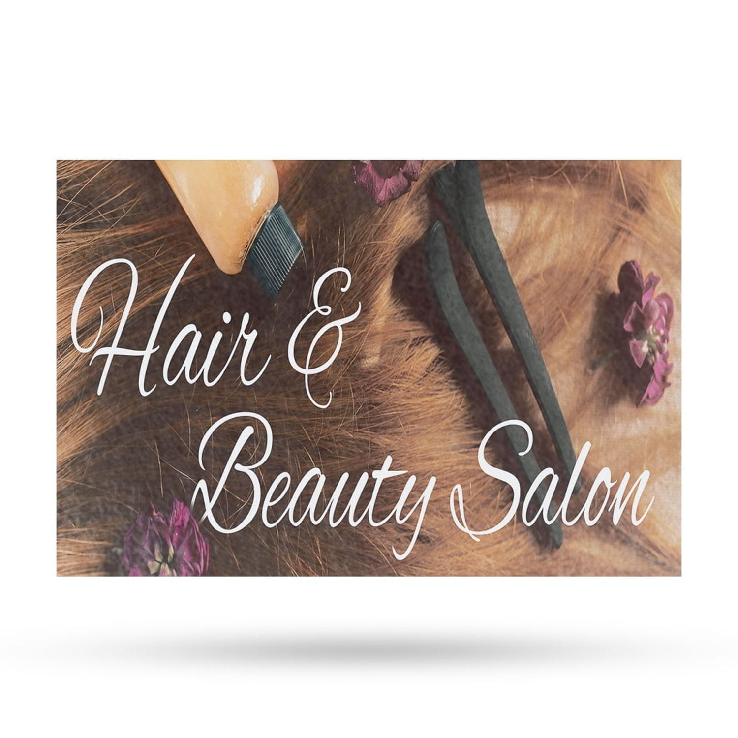 Hair & Beauty Salon Vinyl Decal 12 Inch x 16 Inch Weatherproof Heavy ...