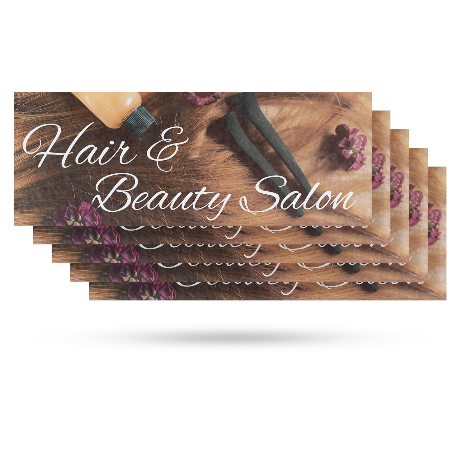 Hair & Beauty Salon Vinyl Decal 5 Pack of 24 Inch x 9 Inch Weatherproof ...