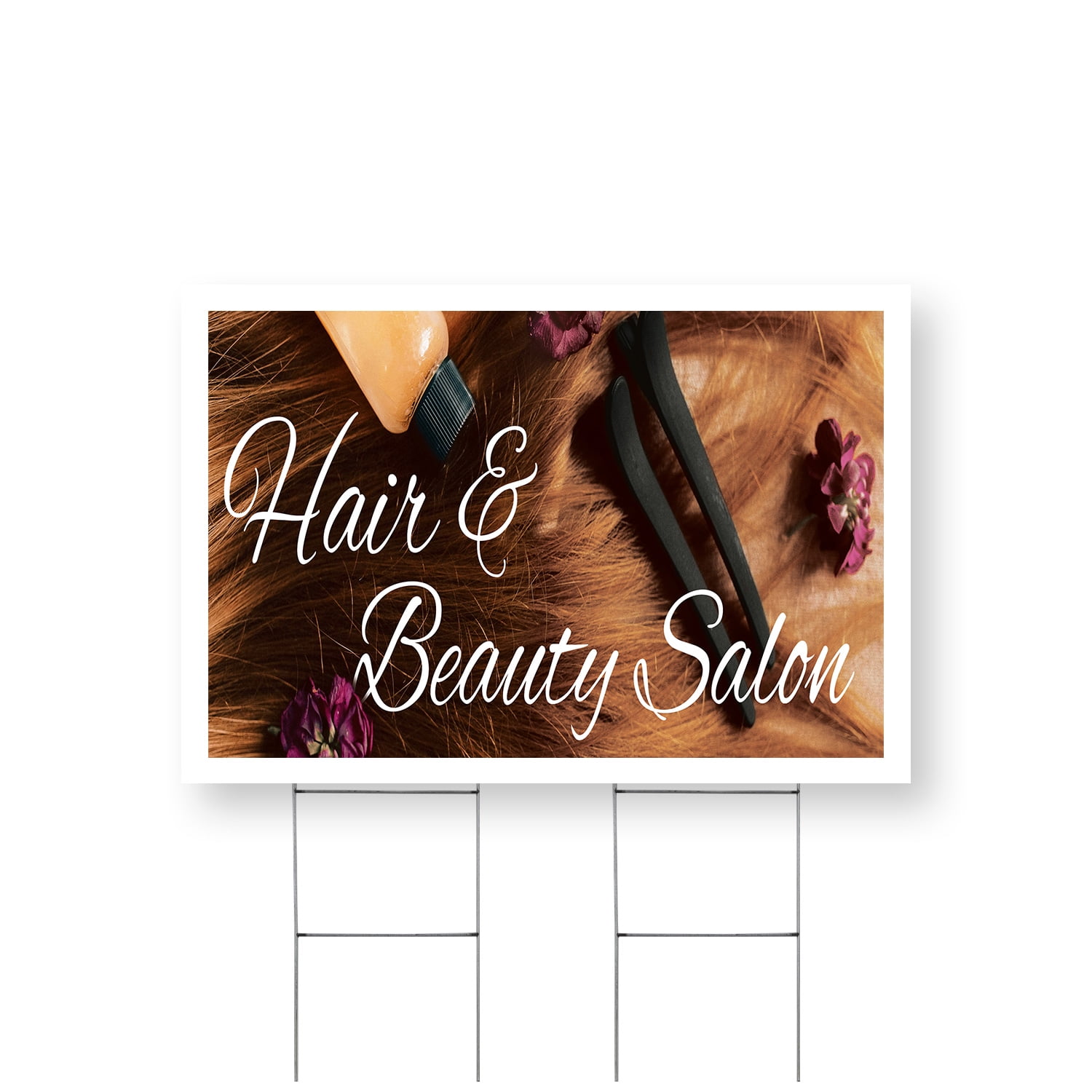 Hair & Beauty Salon Yard Sign 24 Inch x 36 Inch Double Sided ...