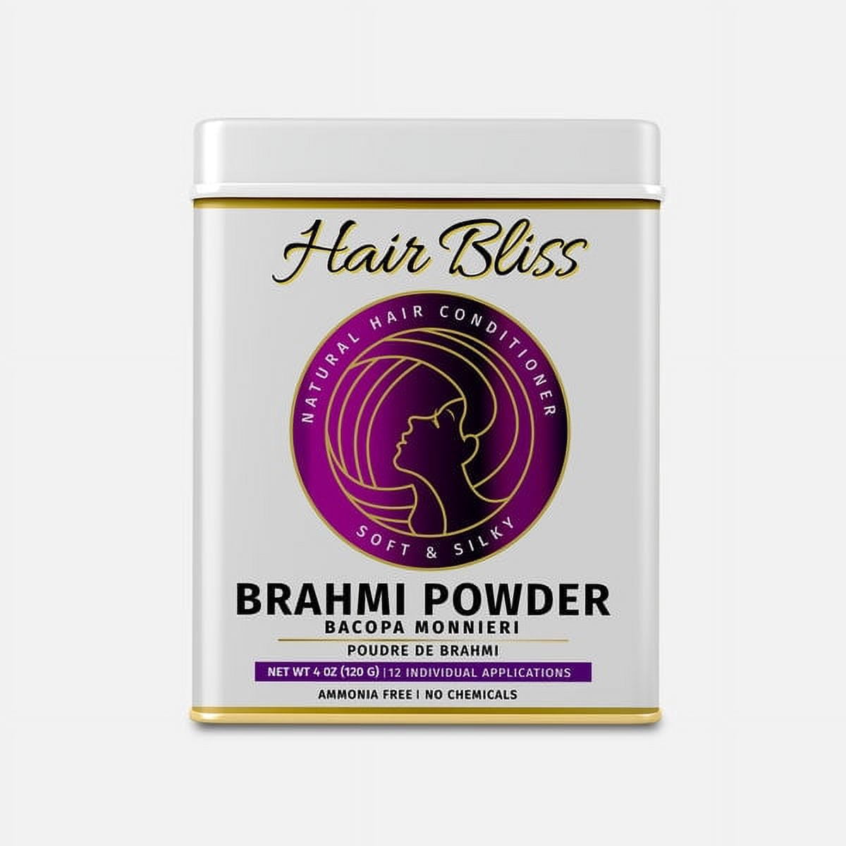 Hair Bliss- Natural Brahmi Bacopa Herbal Hair & Skin Conditioning ...