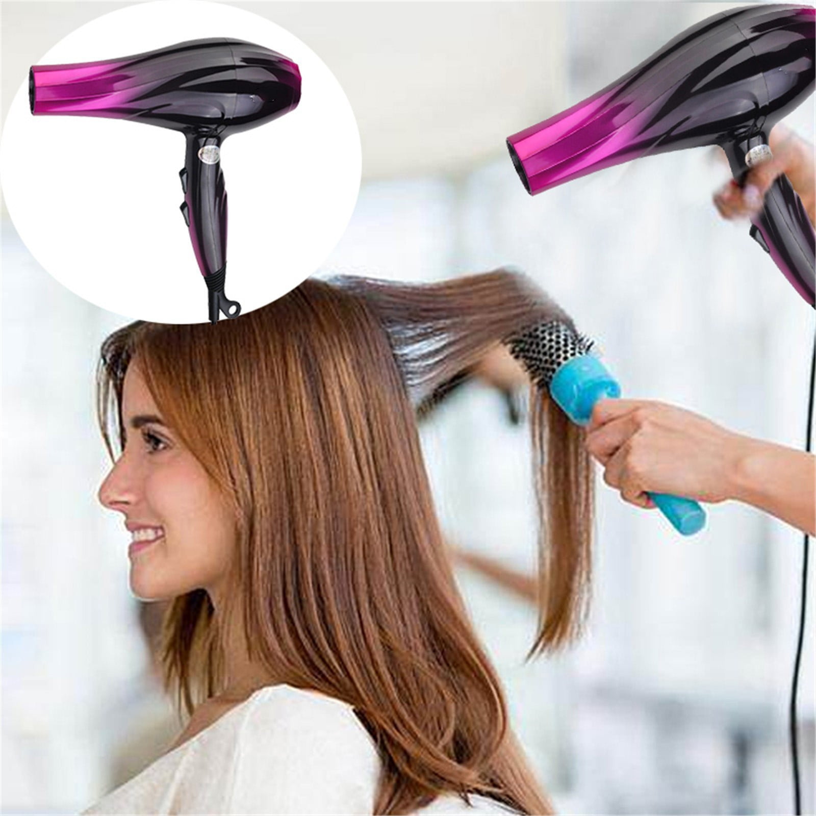 Hair Blow Dryer 2800 W Black Heat Speed Blower Dry Pro - Walmart.com