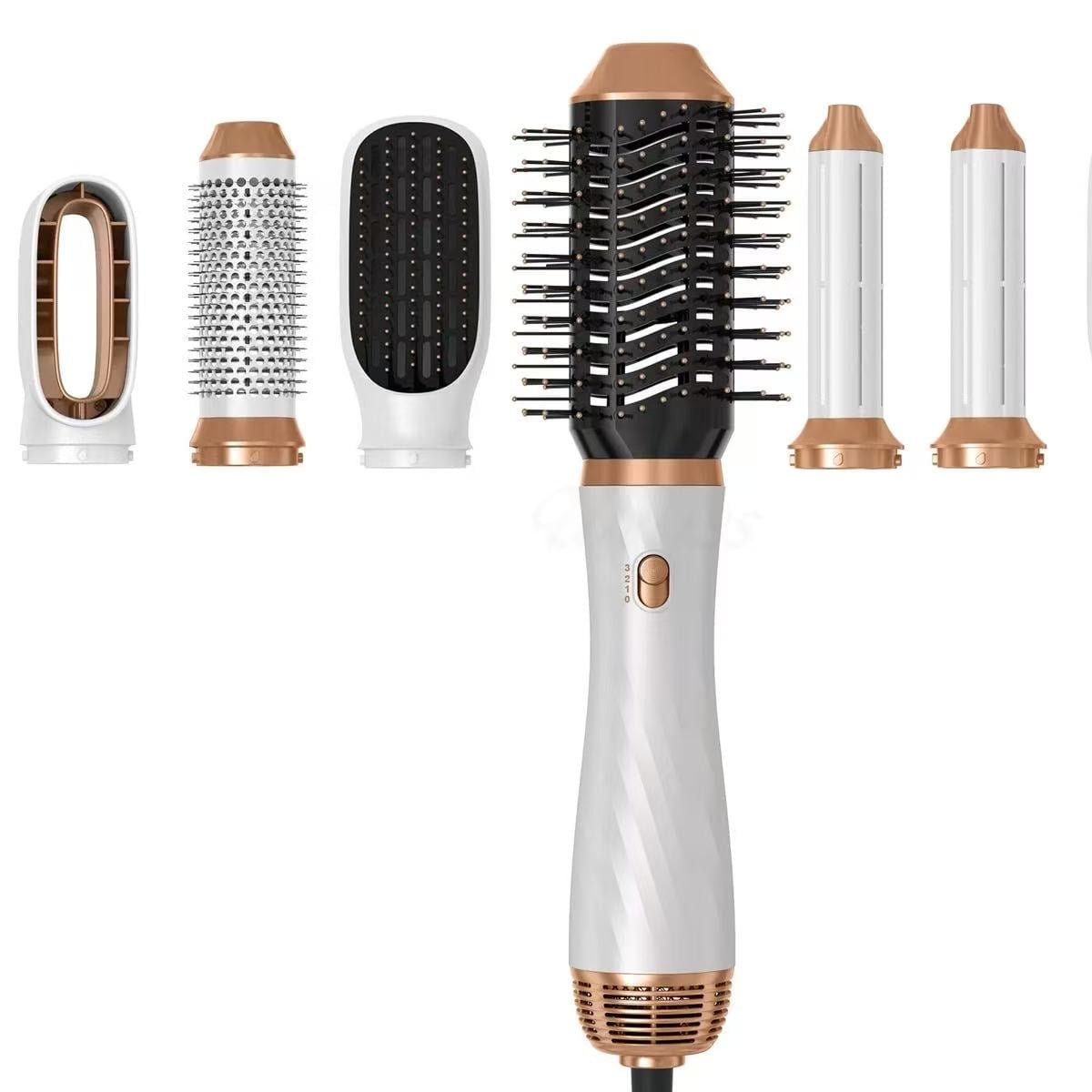 Hair Blow Dryer Styler Set, 5 in 1 Hot Air Brush Auto Wrap Curlers ...