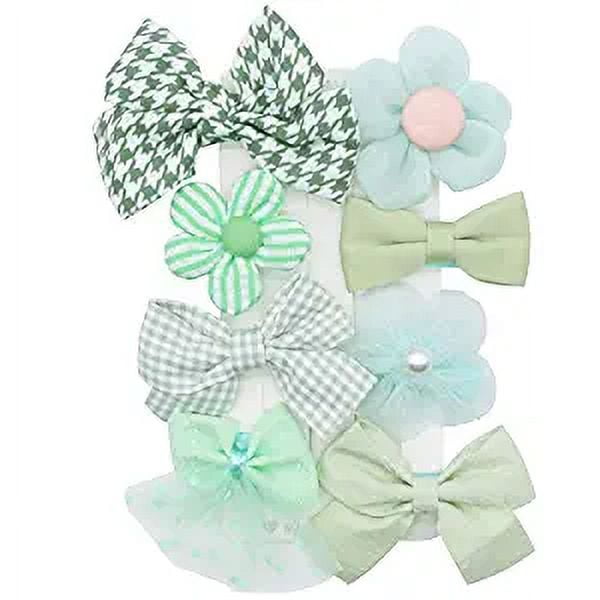 Hair Bows Clips Set,Baby Girl Hair Bow Clips Barrettes Fully Lined Hair ...