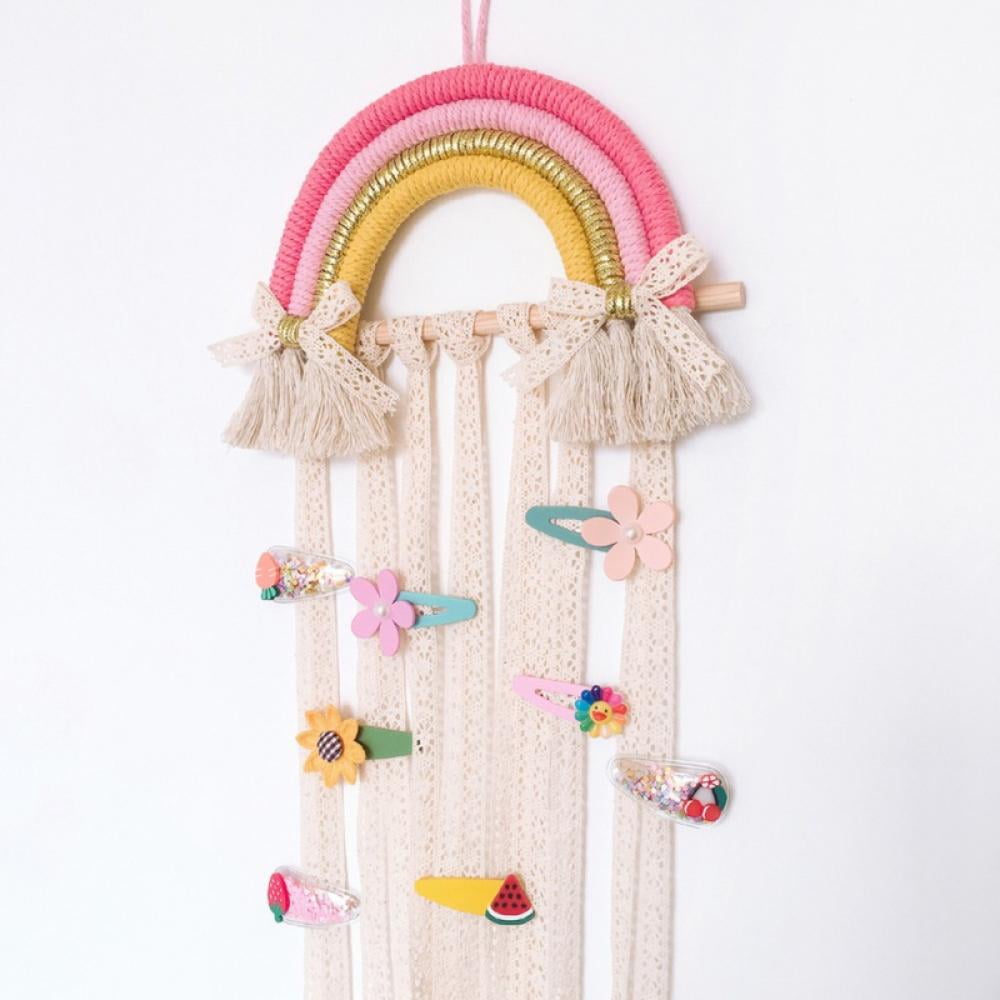 Hair Bows Holder Handmade Bohemian Girls Clips Organizer Hairpins ...