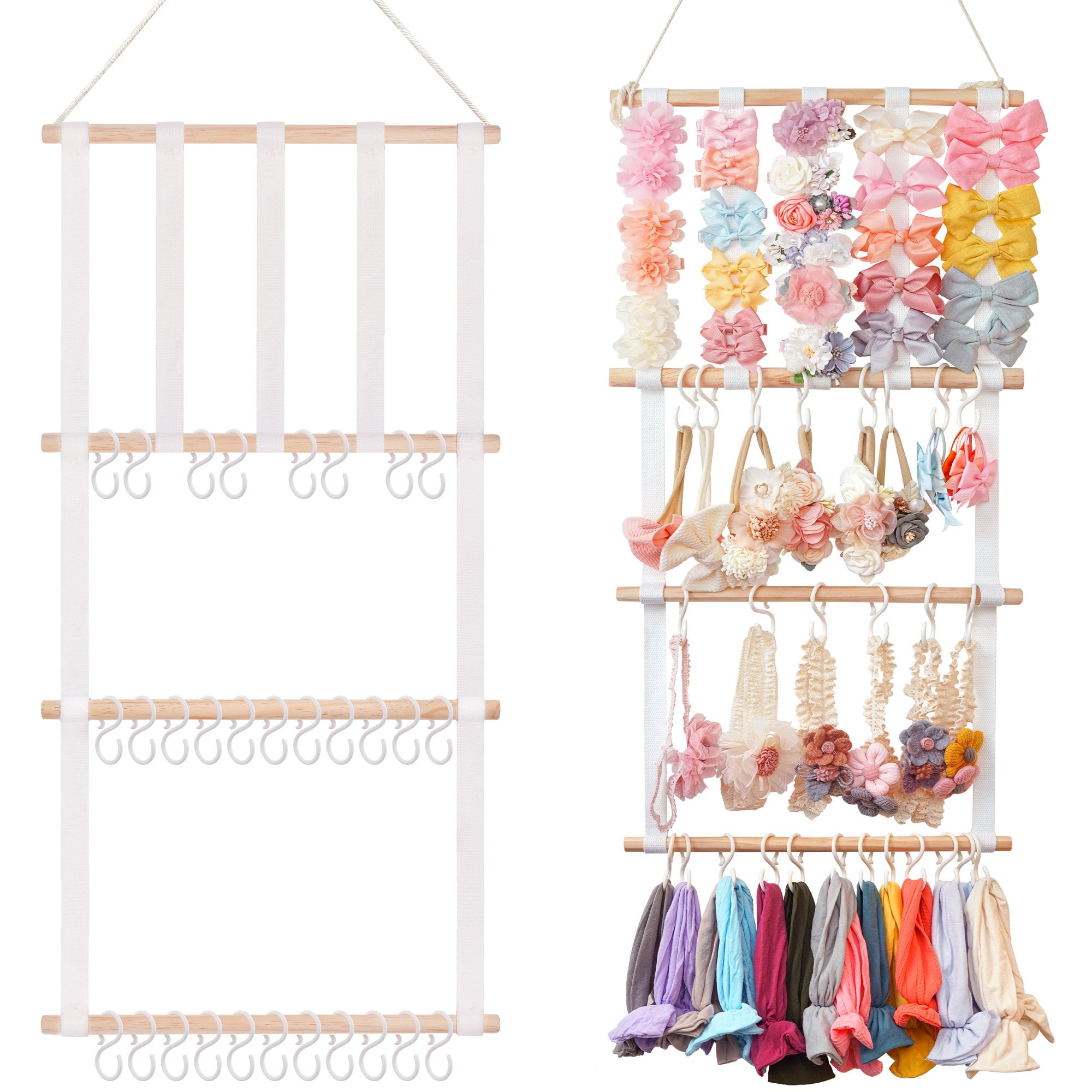 SaidSome Large Capacity Hair Bows Holder, Clips Storage Hanger, Baby ...