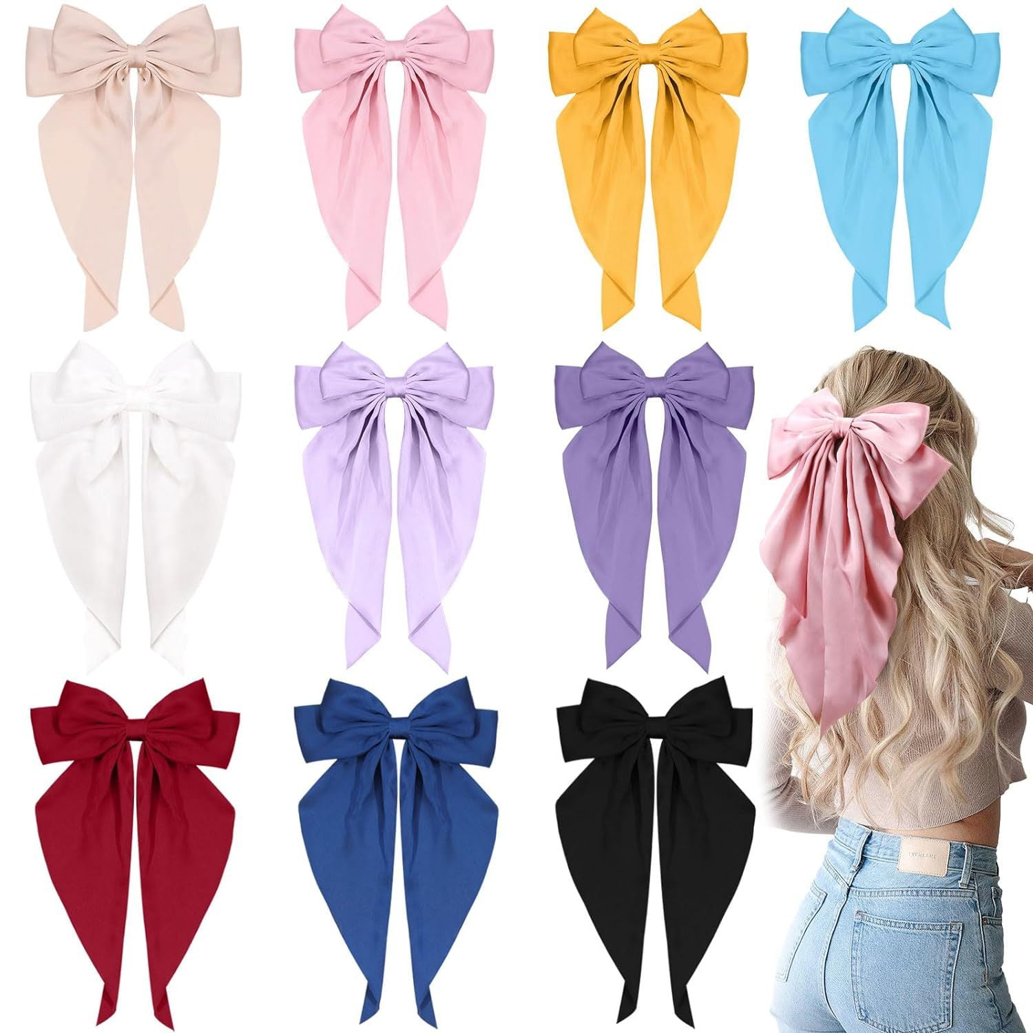 Customer reviews for Hair Bows for Women Girls Hair Ribbon Bow Hair ...