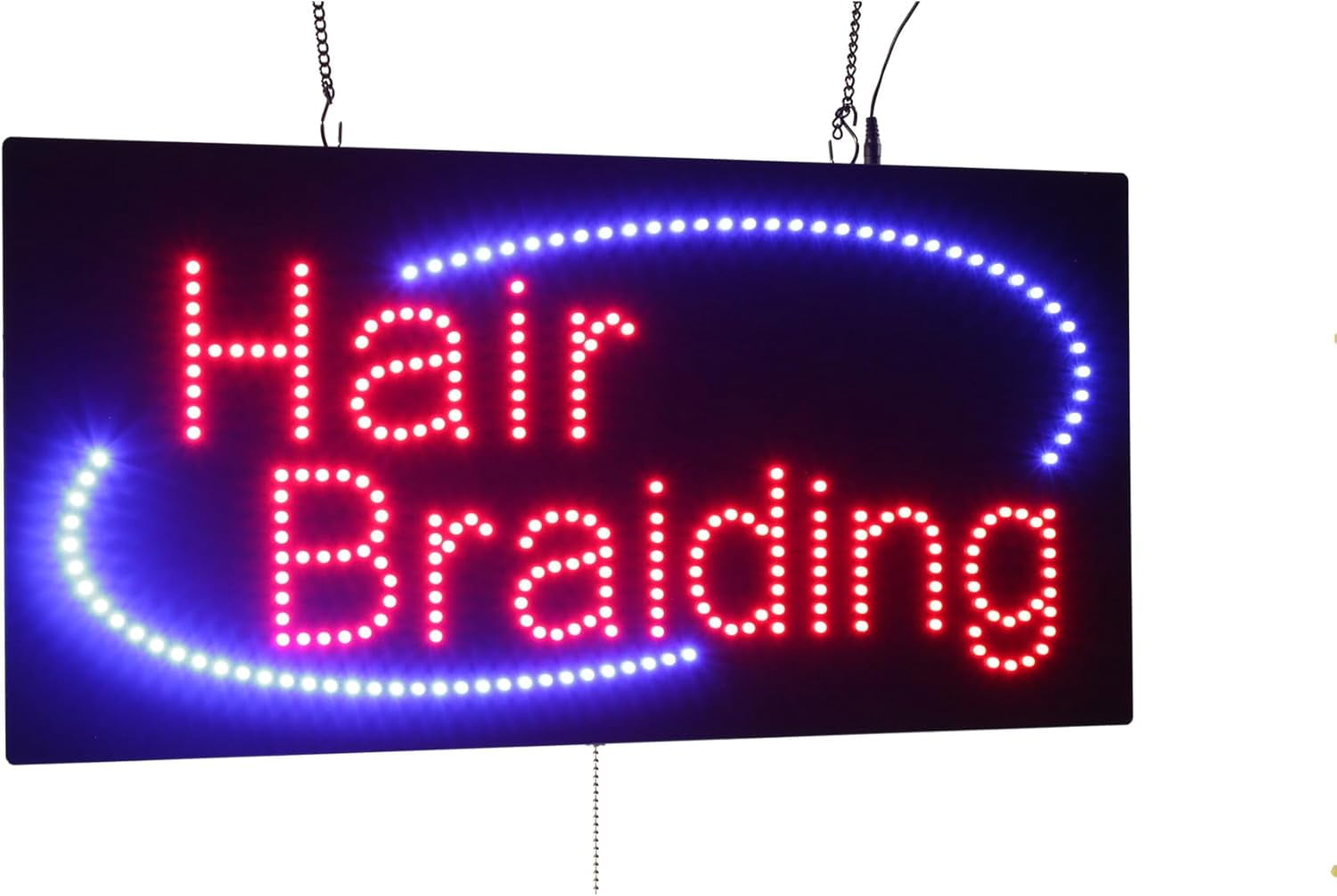 Hair Braiding Sign, 24"x12", 60x30cm, TOPKING, LED, Neon, Florescent ...